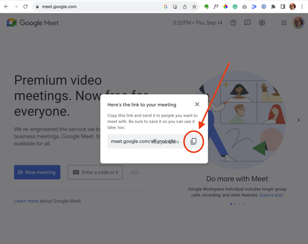 How to Create a Link for a Google Meet Meeting. - ProgressPods.com